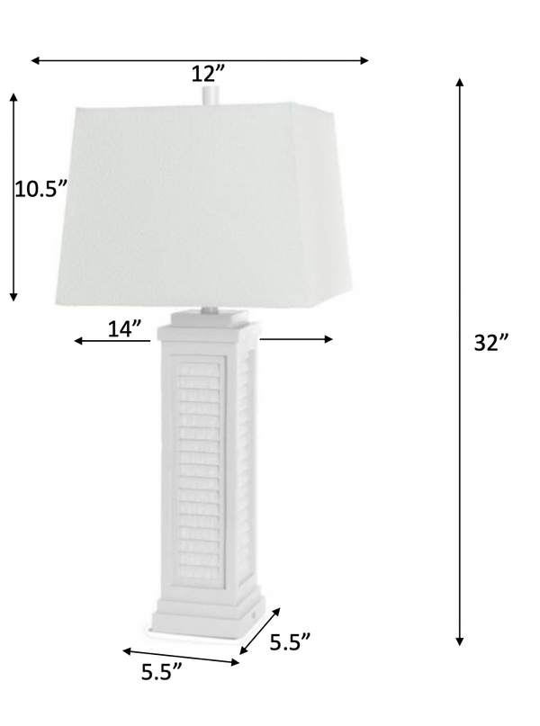 Shutter Table Lamp (Set of 2) – Lineage Collections